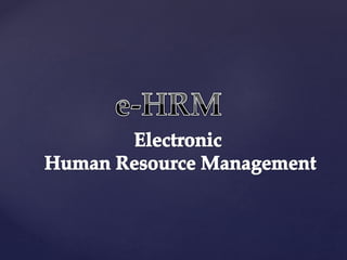 Human Resource Management in changing Environment | PPTX