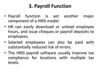 HRIS for mba students | PPTX