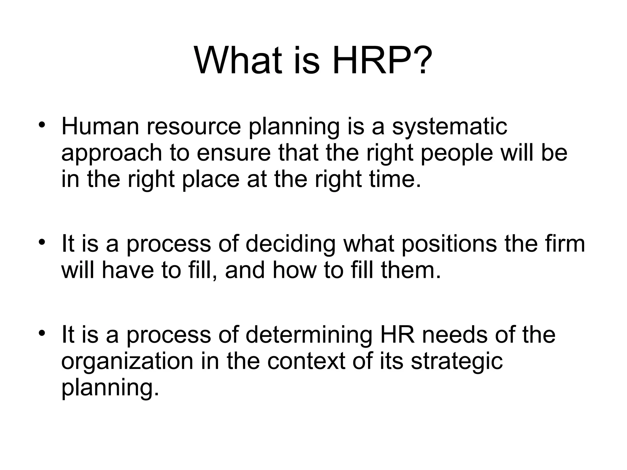 Human Resource Information System and Human Resource Planning | PPT
