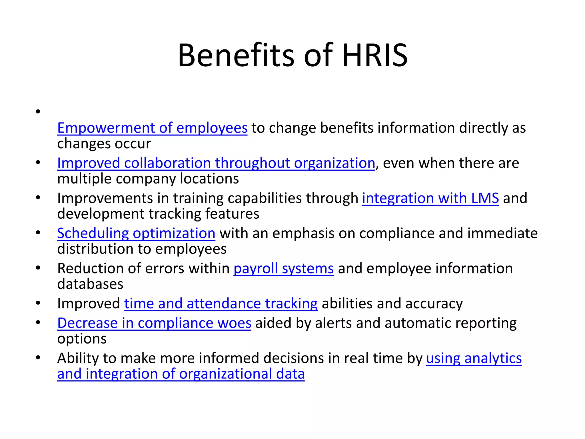 HRIS (Human Resource Information System).pptx | Human Resources | Business