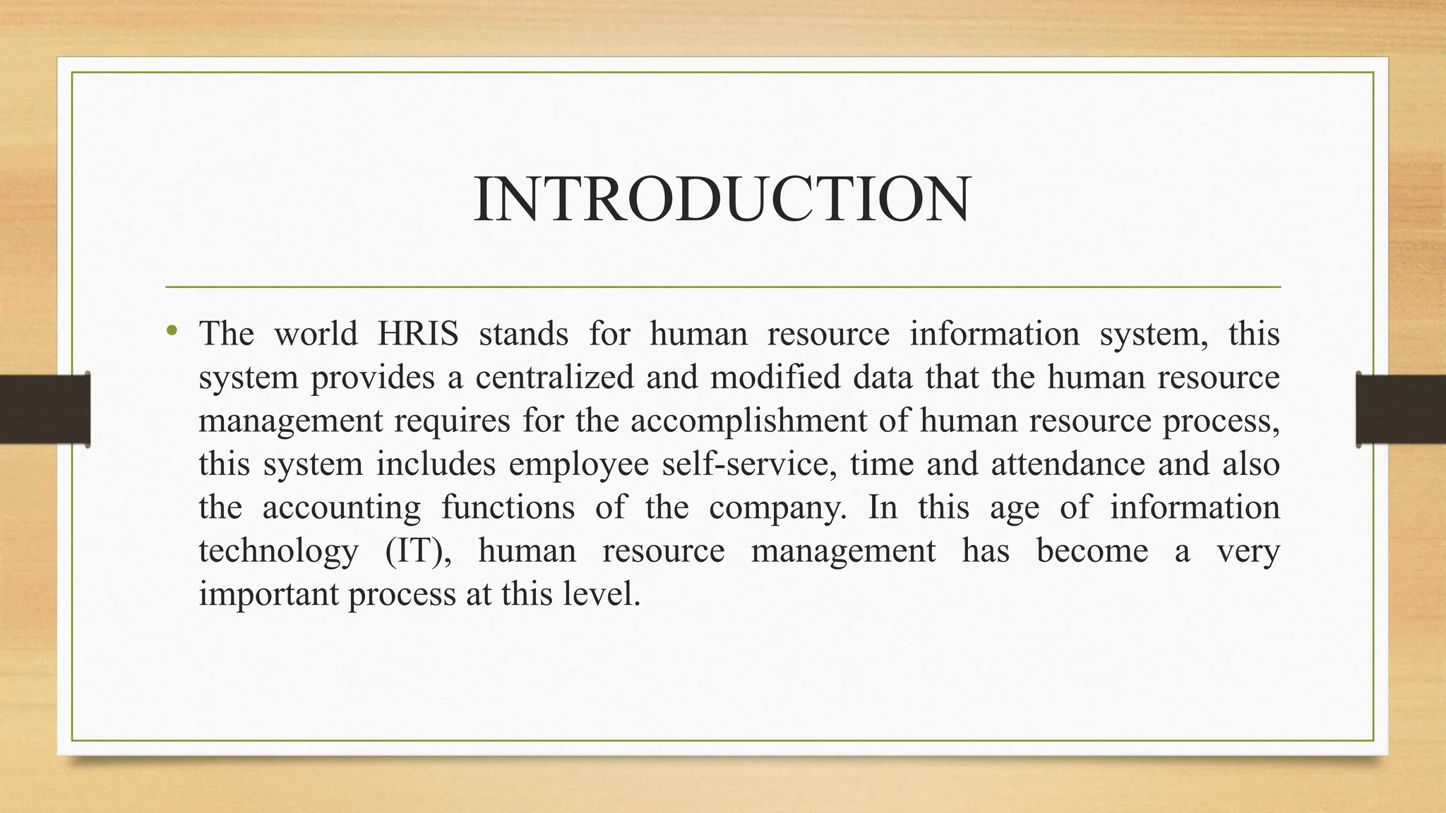HRIS Implementation Proposal For A Textile Company | PPTX