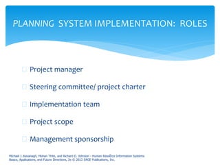 HRIS Implementation and Change Management | PPTX