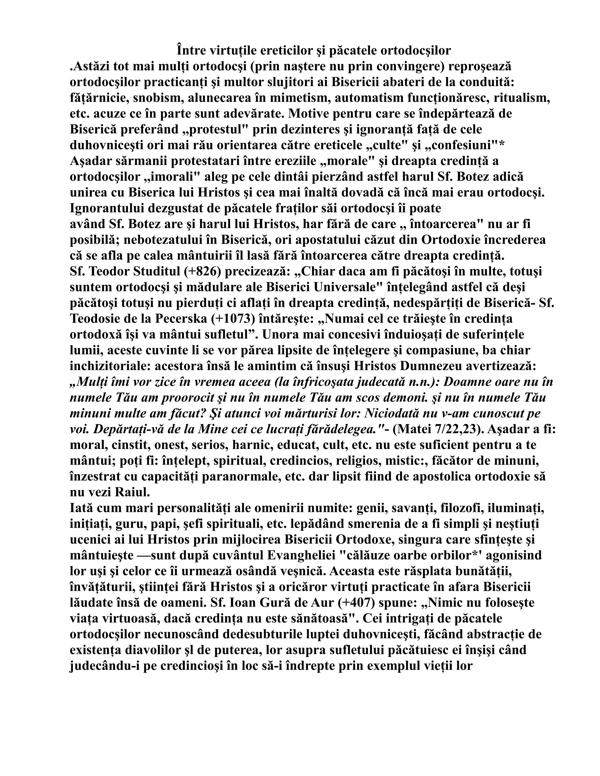 Hrisostom între pacate si virtuti | PDF | Free Download