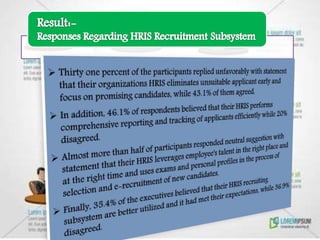 Human Resource Information System [HRIS] MBA defence | PPT