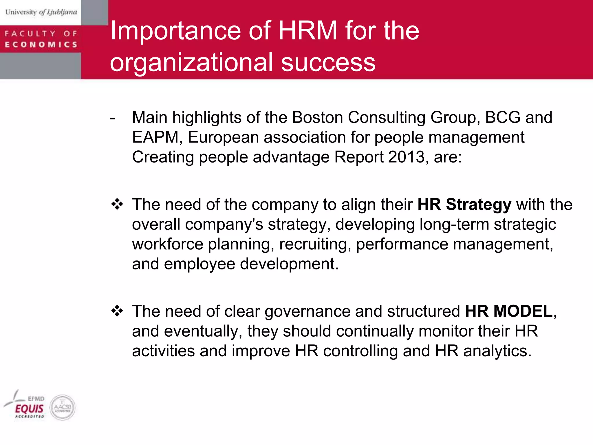 Human resource management model of the National Bank of Republic of ...