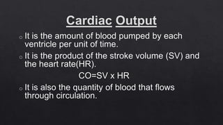 Cardiac Output: factors regulating it. | PPTX