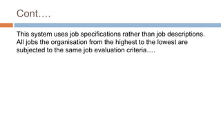 HR Job evaluation.pptx | Business Administration | Business