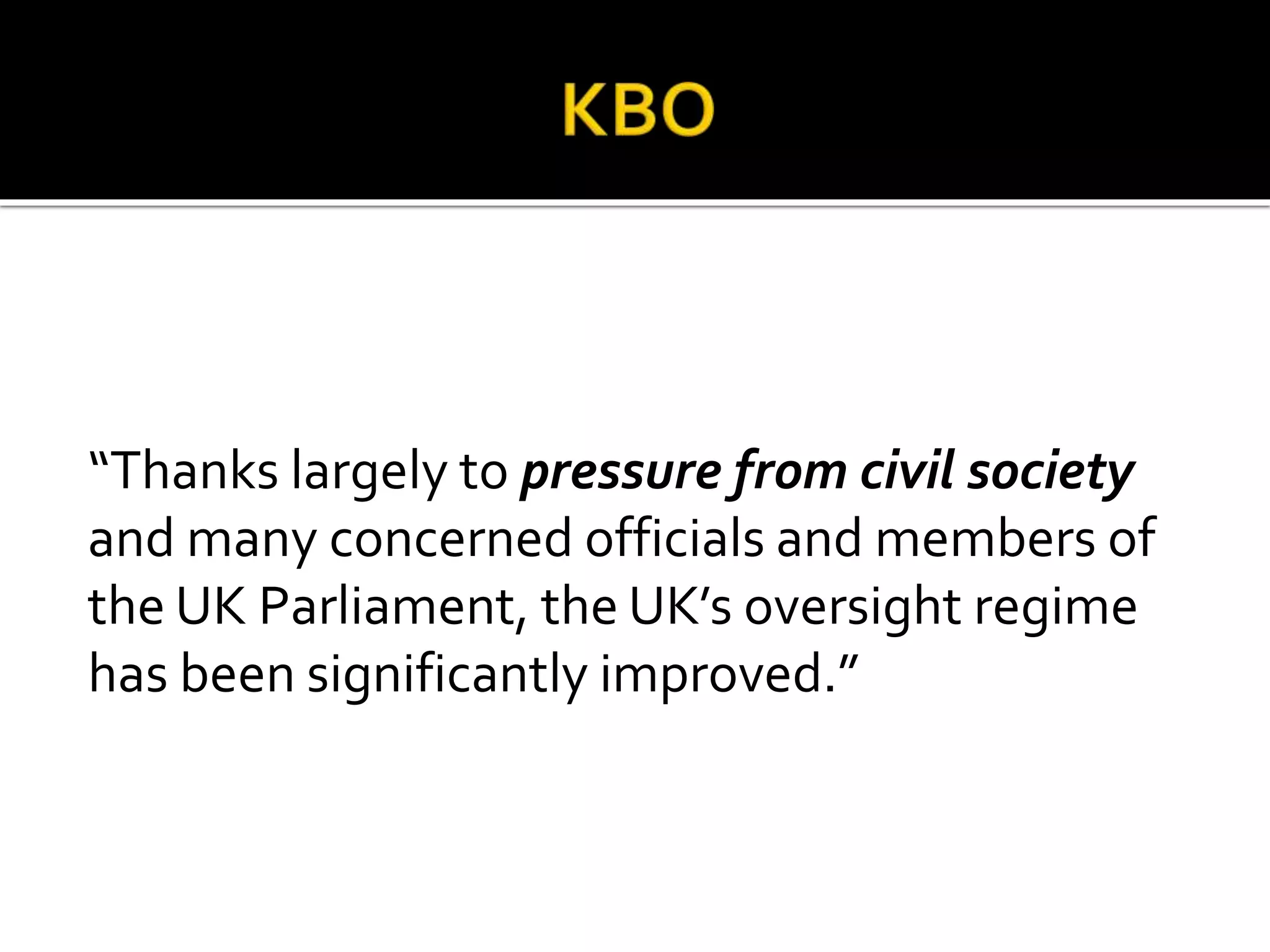 Human rights and the future of surveillance - Lord Anderson QC | PPT