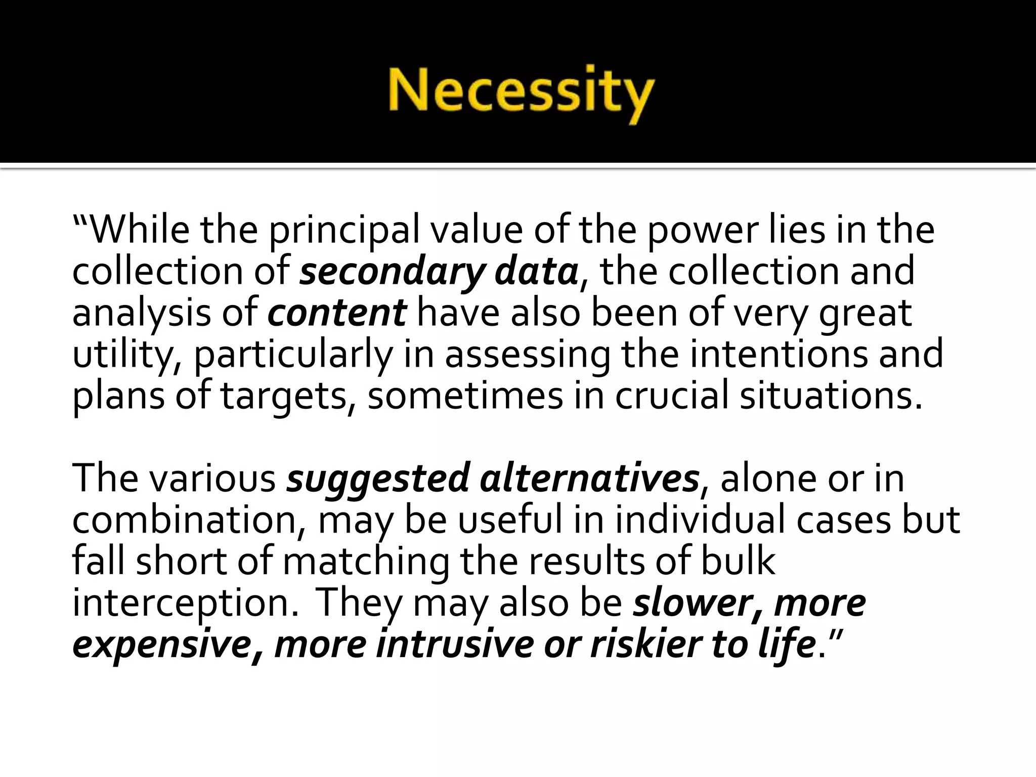 Human rights and the future of surveillance - Lord Anderson QC | PPT