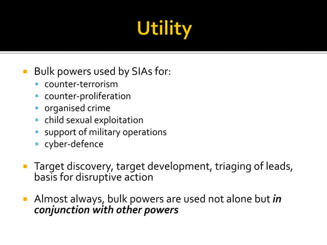 Human rights and the future of surveillance - Lord Anderson QC | PPT
