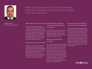 Why working in Sales at Canonical is great! | PDF