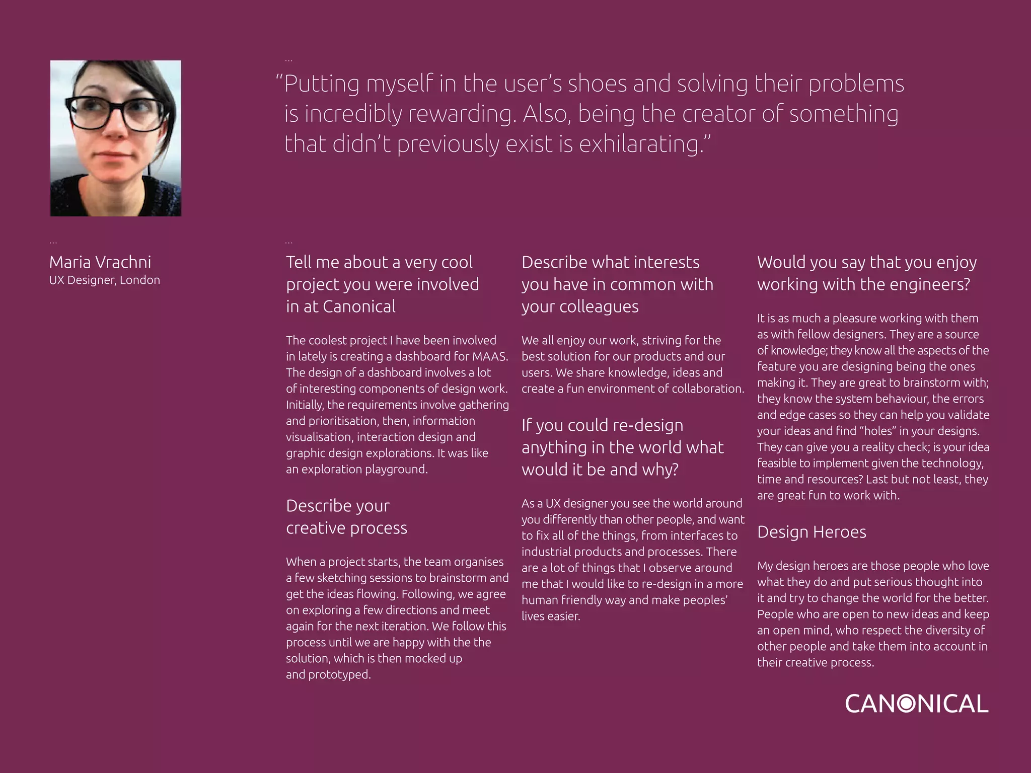 Why does our Design team love working at Canonical | PDF