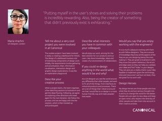 Why does our Design team love working at Canonical | PDF