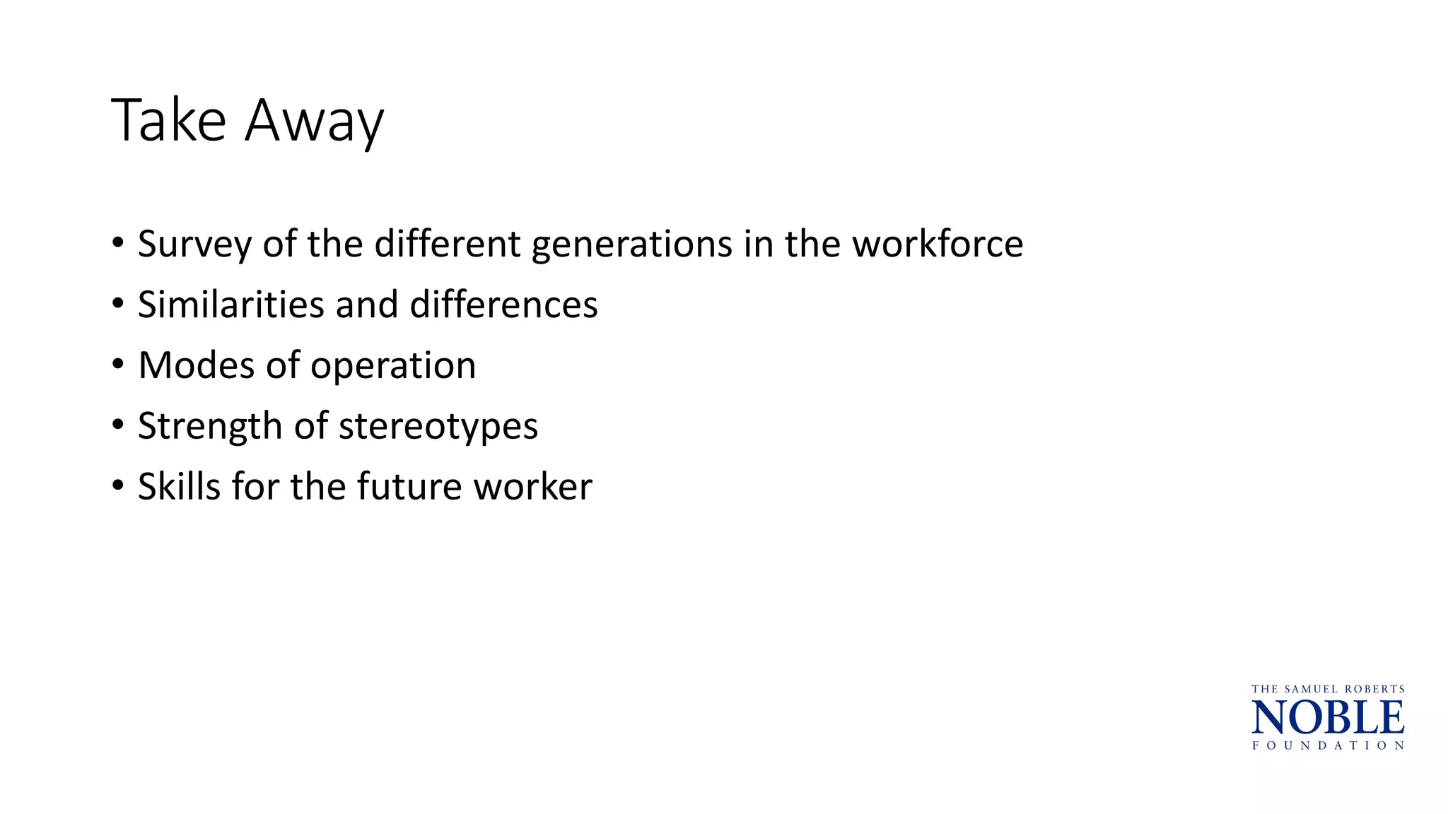 Generations in the Workforce | PPTX