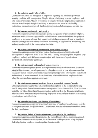 HRM- unit 1 Bcom IT/BM shivaji university.docx