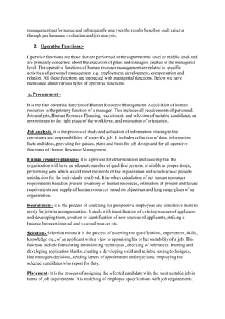 HRM- unit 1 Bcom IT/BM shivaji university.docx