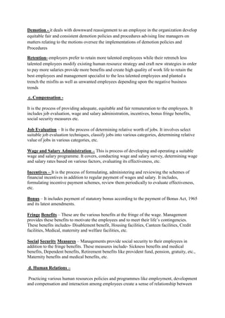 HRM- unit 1 Bcom IT/BM shivaji university.docx