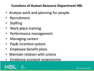 HBL | PPT