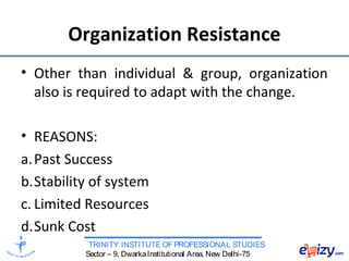 HRM- Organization Change Resistance | PPT