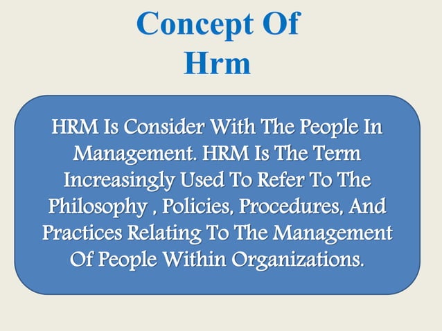 Overview of HRM & HRD | PPSX