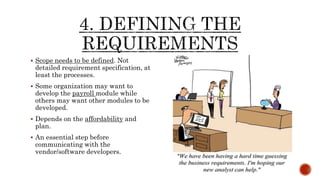 steps of implementation of HRIS | PPTX