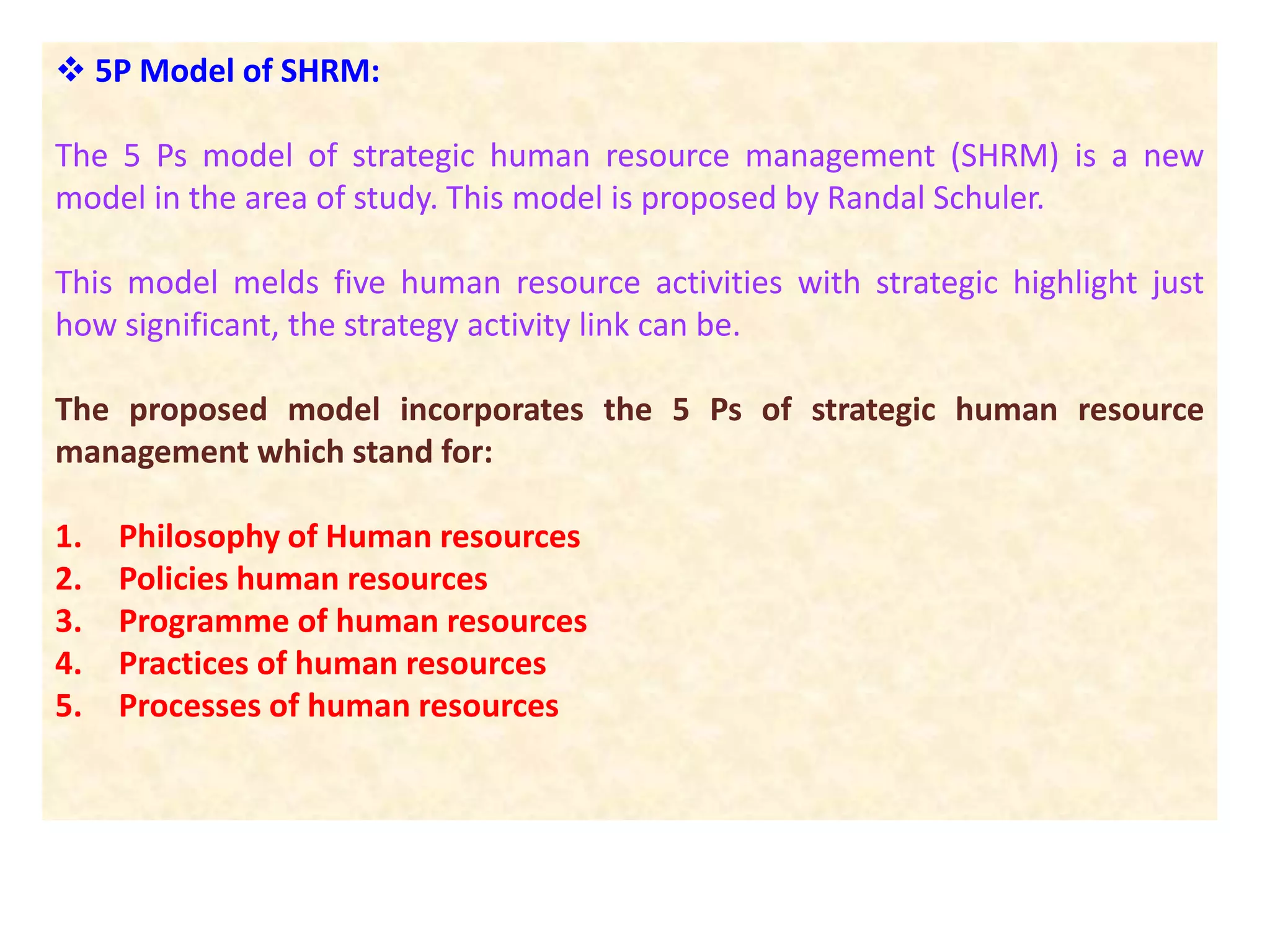 Strategic Human Resource Management (SHRM) | PPTX