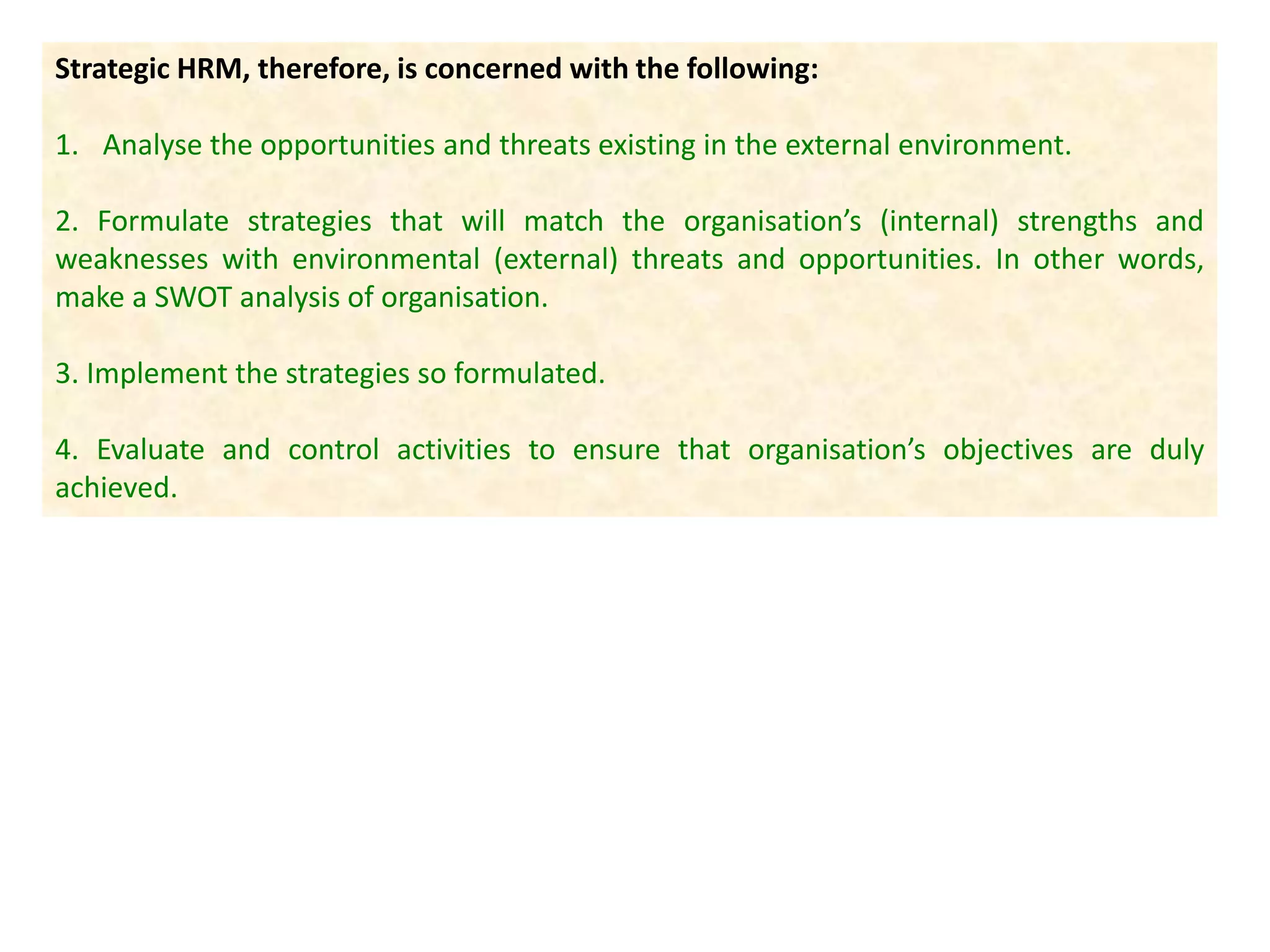 Strategic Human Resource Management (SHRM) | PPTX