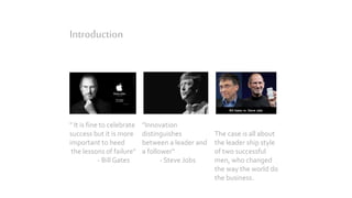 Steve Jobs Vs Bill Gates | PPT
