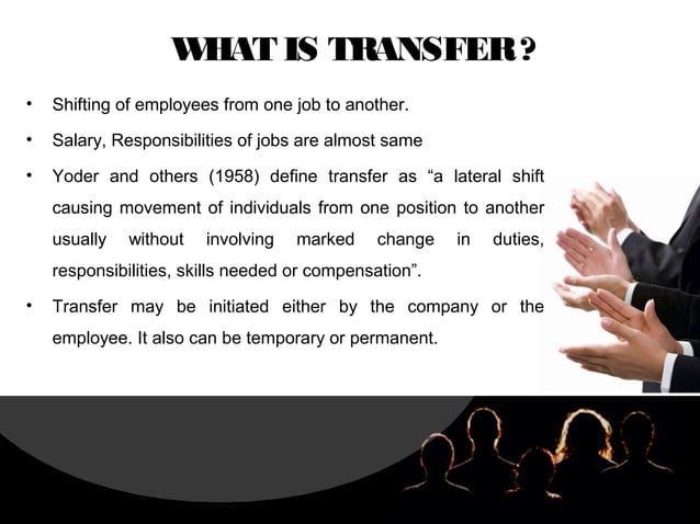 Transfer Types and Policies of Transfer | PPT