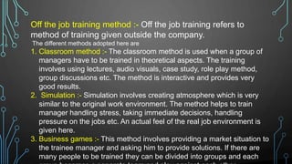 Hrm -TRAINING AND DEVELOPMENT | PPT