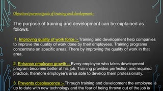 Hrm -TRAINING AND DEVELOPMENT | PPTX