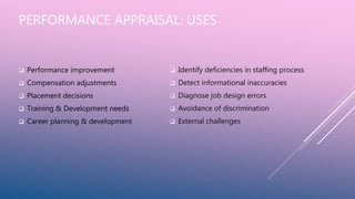 HRM - PERFORMANCE APPRAISAL | PPTX