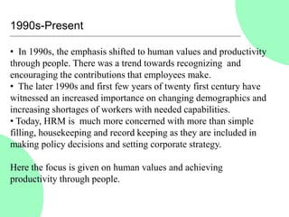 Nature of HRM - Human Resource Management | PPTX