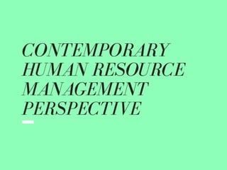 Nature of HRM - Human Resource Management | PPTX