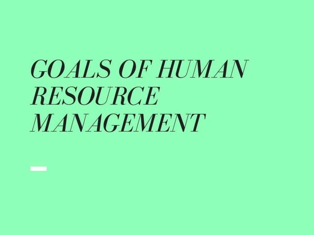 Nature of HRM - Human Resource Management | PPTX | Human Resources ...