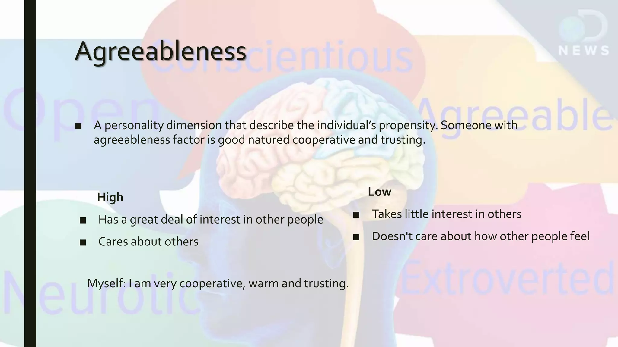 The big five personality model. | PPTX