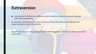 The big five personality model. | PPTX