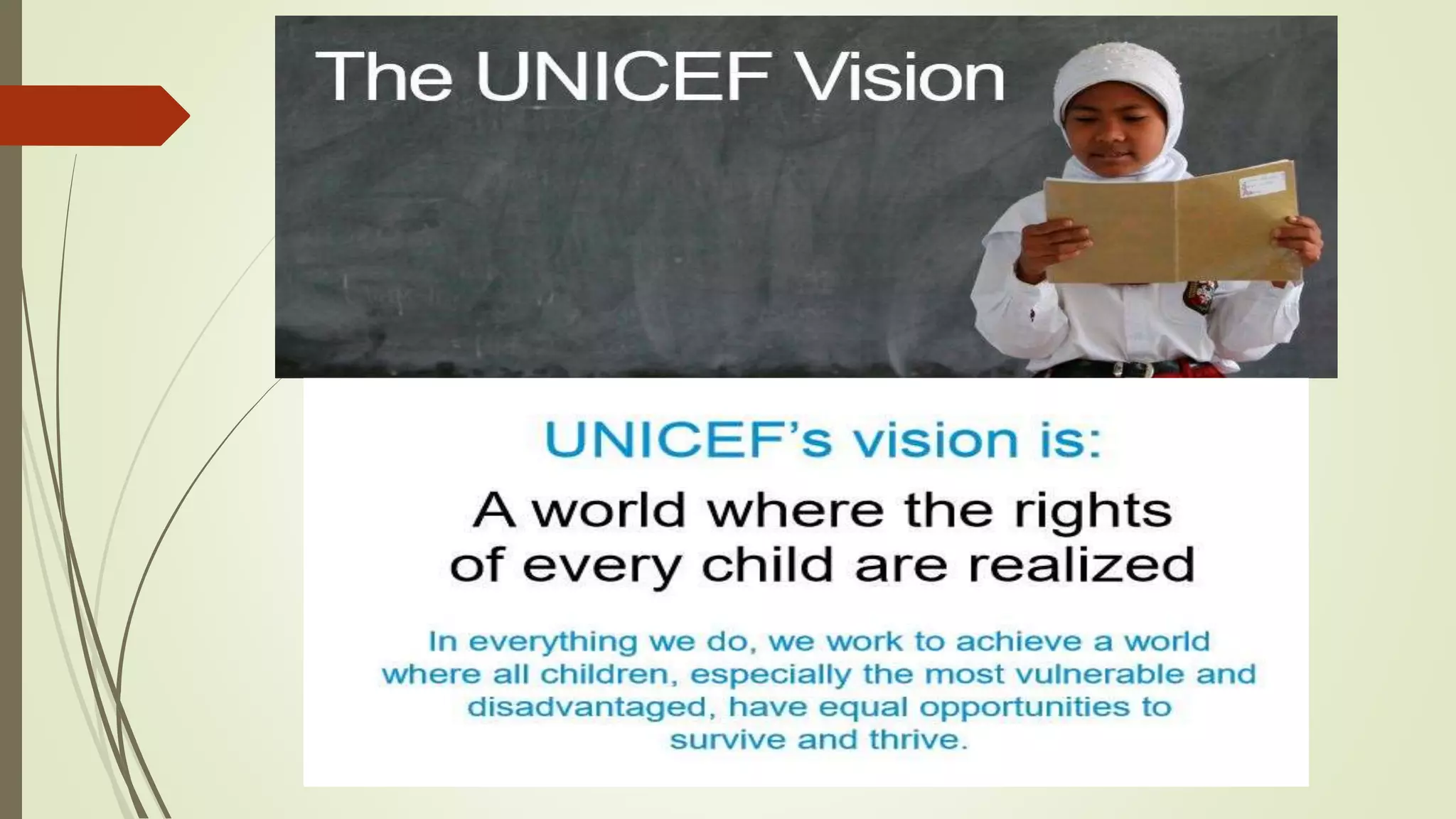 Mission ,Vision statement, and strategies of Unicef | PPT