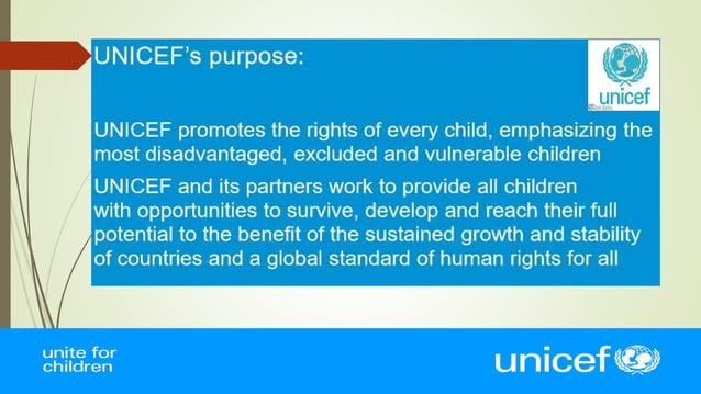 Mission ,Vision statement, and strategies of Unicef | PPT