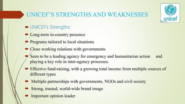 Mission ,Vision statement, and strategies of Unicef | PPT