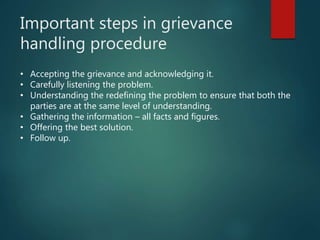 grievance handling | PPT