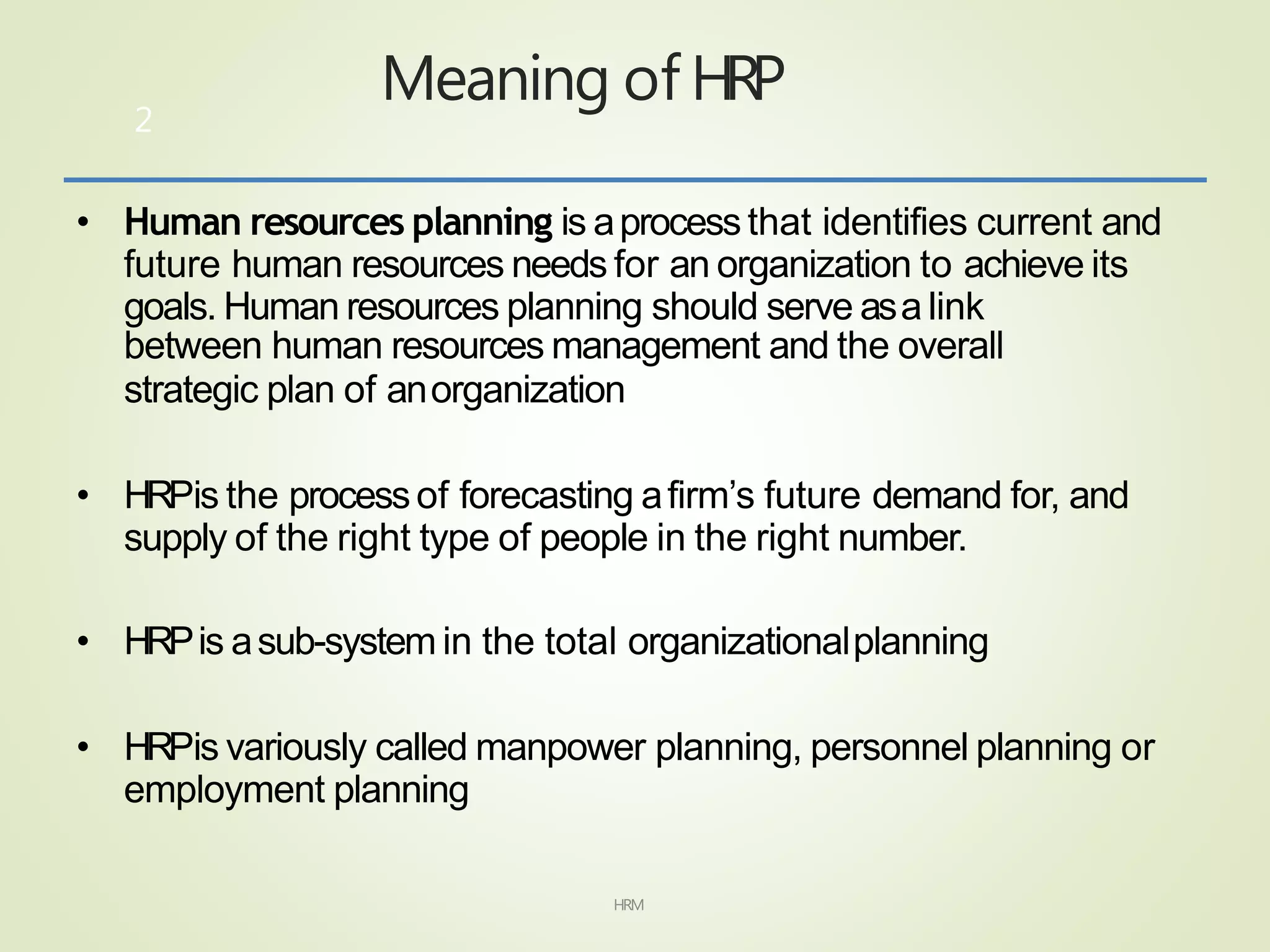 HRP and recruitment and selection process | PPTX