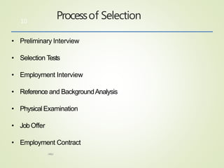 HRP and recruitment and selection process | PPTX