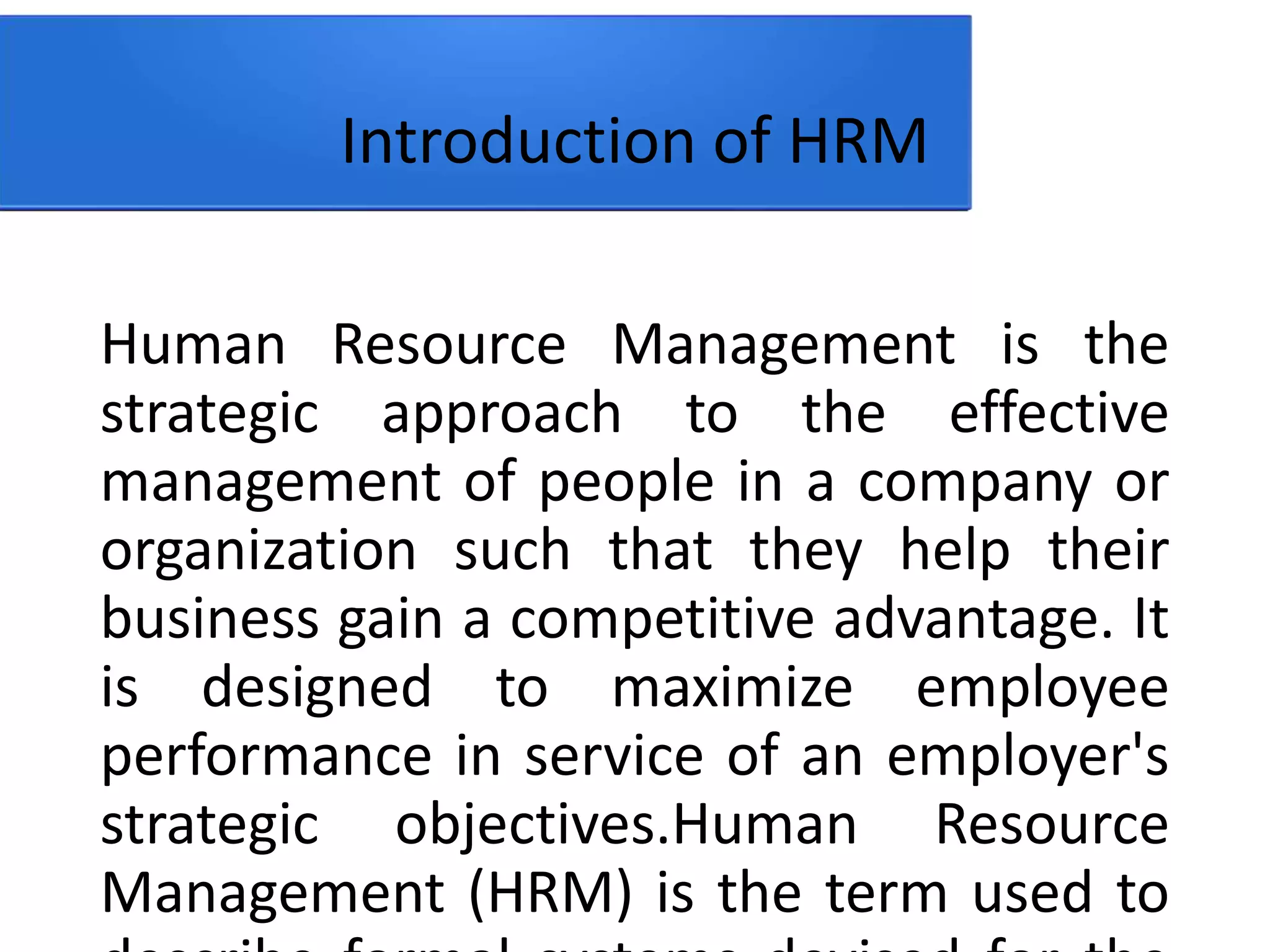 Human Resource Management | PPTX | Human Resources | Business