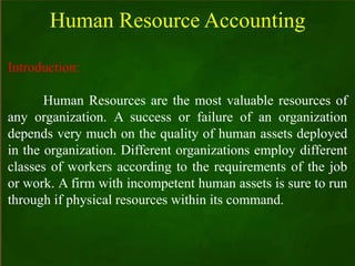 Human Resource Accounting | PPTX
