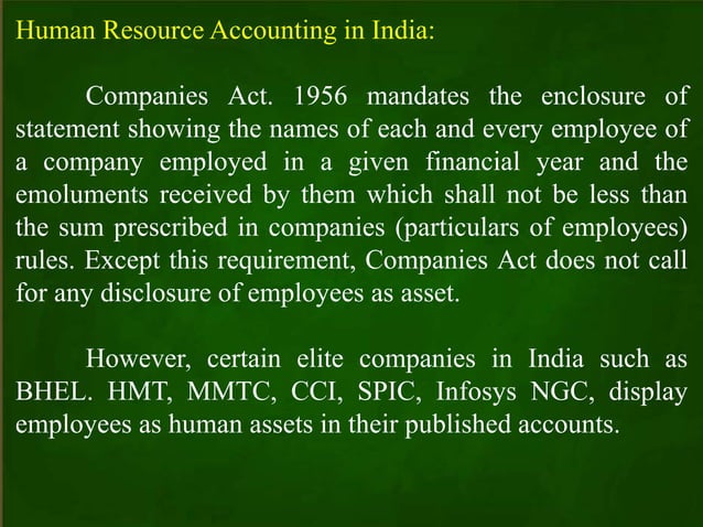Human Resource Accounting | PPTX | Human Resources | Business