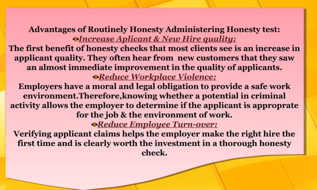 Honesty Testing At Carter Cleaning Company | PPT | Resume Writing and ...