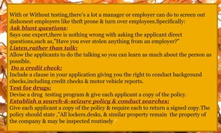 Honesty Testing At Carter Cleaning Company | PPT