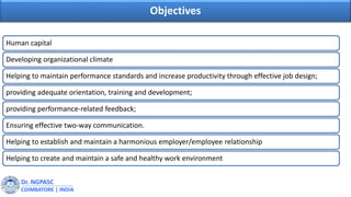 Objectives and Functions of human resource management | PPT
