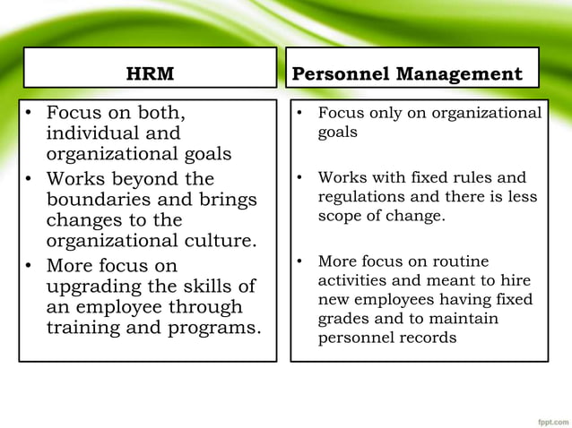Human Resource Management || BBA notes | PPTX | Human Resources | Business